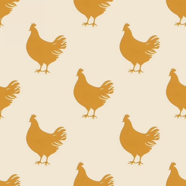 Download Pattern of Silhouette Chickens Patterns Online - Creative Fabrica