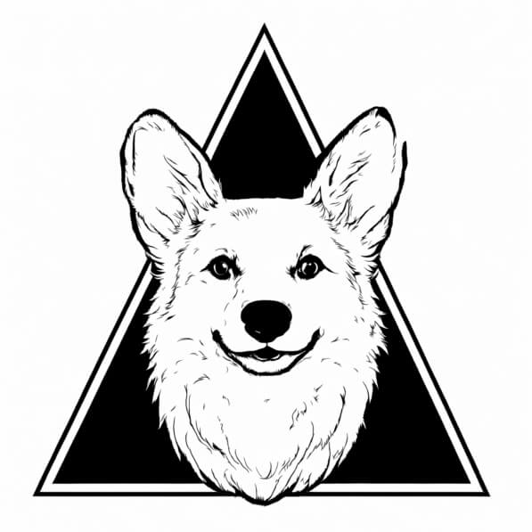 Download Stylized Corgi Illustration Coloring pages Online - Creative ...