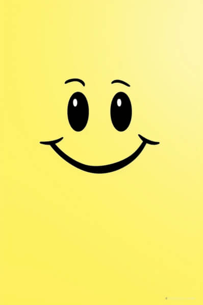 Download Cheerful Smiley Face on Yellow Background Backgrounds Online ...