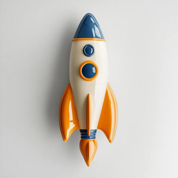 Download Colorful Toy Rocket Backgrounds Online - Creative Fabrica