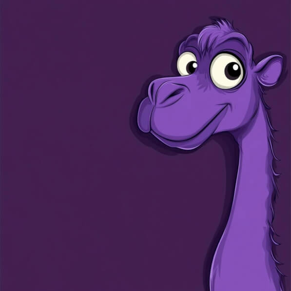 Descarga Personaje de llama morada de dibujos animados Fondos En Línea ...