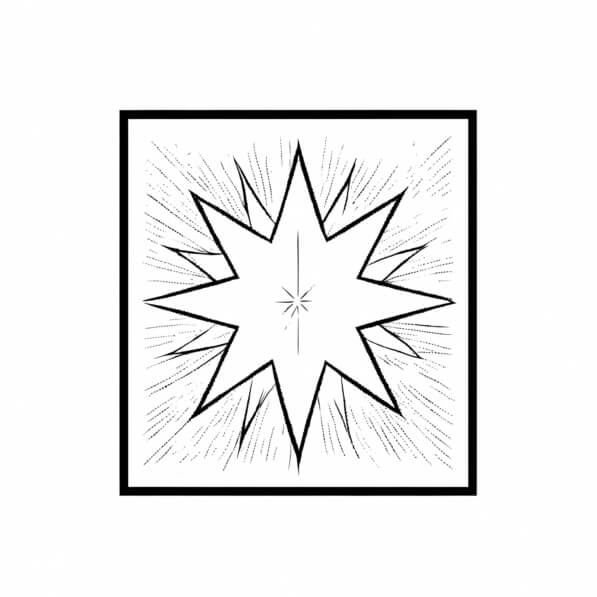 Download Starburst Design Coloring pages Online - Creative Fabrica