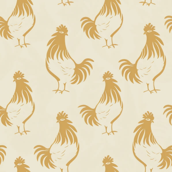Download Stylized Pattern of Chickens Patterns Online - Creative Fabrica