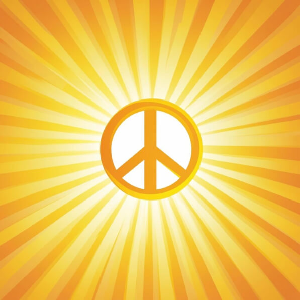 Descarga Símbolo de paz radiando luz Fondos En Línea - Creative Fabrica