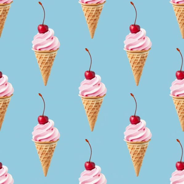 Download Pattern of Ice Cream Cones Patterns Online - Creative Fabrica