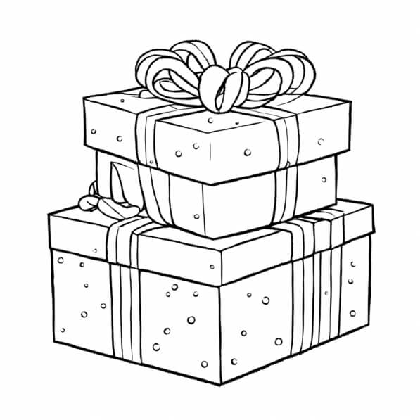 Download Stack of Gift Boxes for Coloring Coloring pages Online ...
