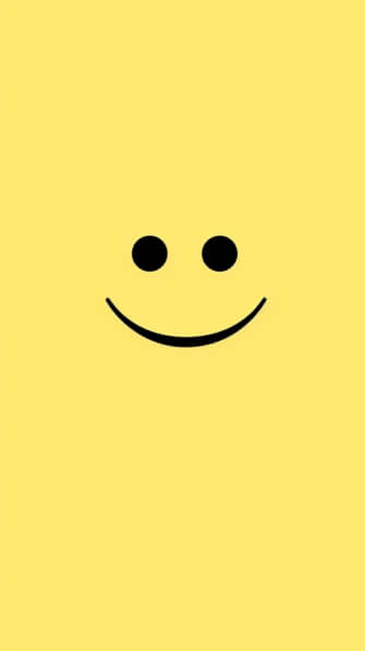 Download Minimalist Smiley Face on Yellow Background Backgrounds Online ...