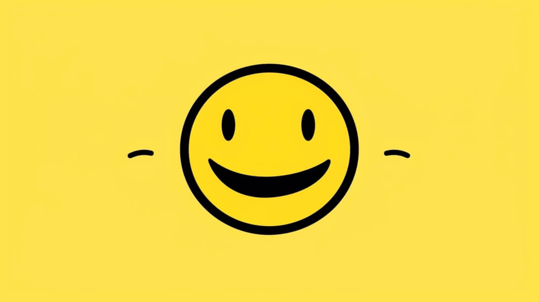 Download Cheerful Smiley Face on Yellow Background Backgrounds Online ...