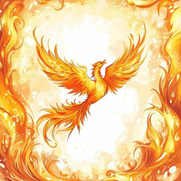 Download Stylized Phoenix Rising from Flames Backgrounds Online ...