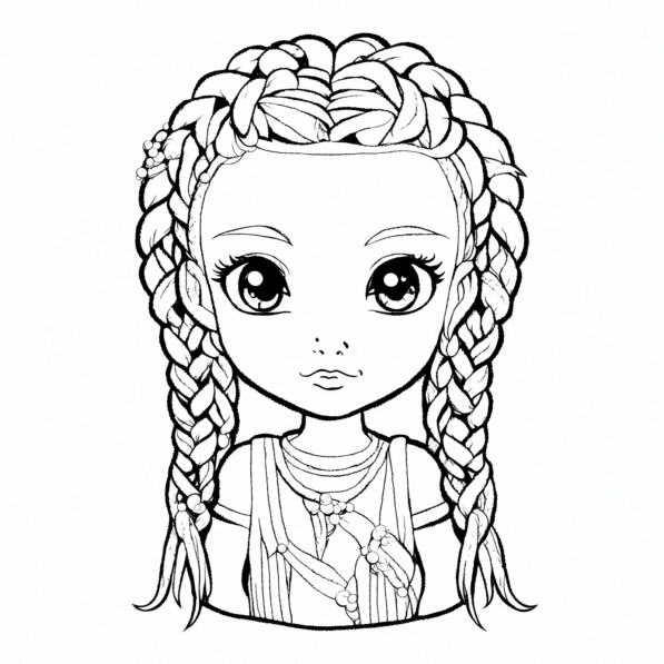 Download Stylized Character Line Drawing Coloring pages Online ...