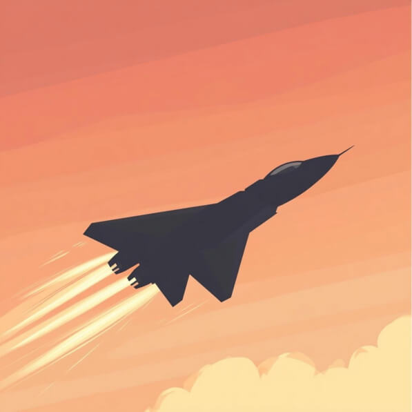 Download Fighter Jet in Flight against a Colorful Sky Backgrounds ...