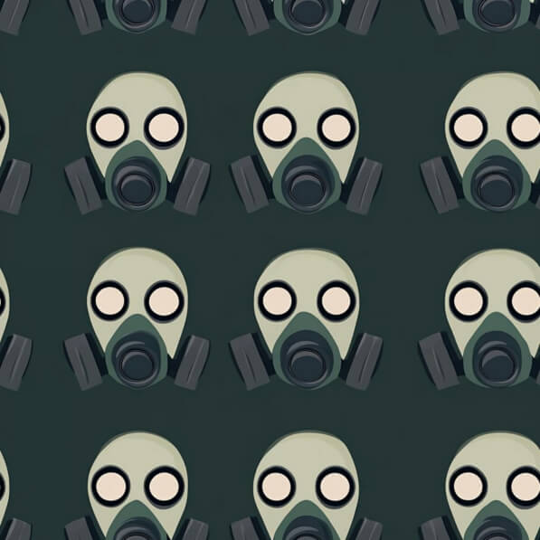 Download Pattern of Gas Masks Patterns Online - Creative Fabrica