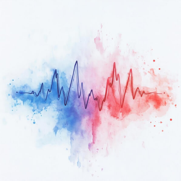 Download Stylized Sound Waves in Watercolor Backgrounds Online ...