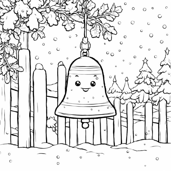 Download Happy Bell in a Winter Wonderland Coloring pages Online ...