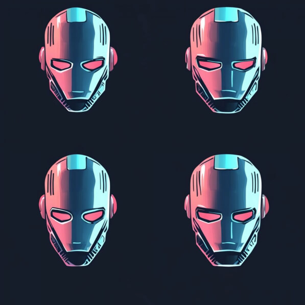 Download Stylized Iron Man Helmets in Vibrant Colors Patterns Online ...