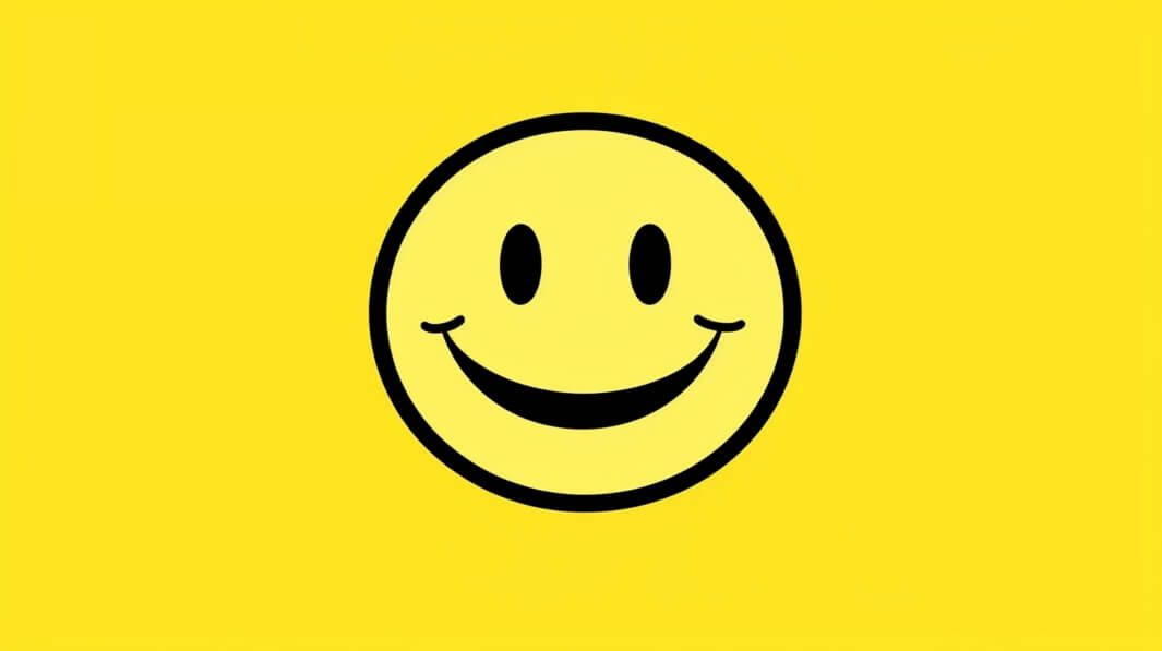 Download Cheerful Smiley Face on Yellow Background Backgrounds Online ...