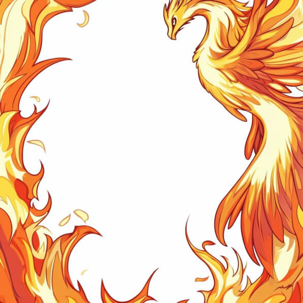 Download Stylized Phoenix in Flames Backgrounds Online - Creative Fabrica