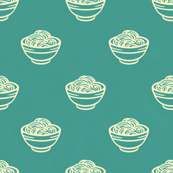 Download Pattern of Noodle Bowls Patterns Online - Creative Fabrica