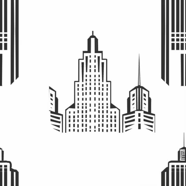 Download Stylized Skyscraper Pattern in Black and White Patterns Online ...