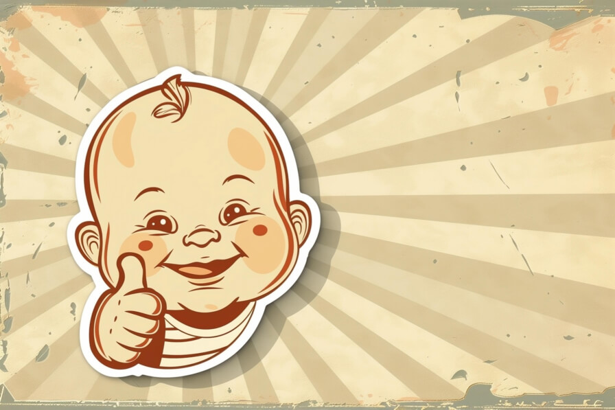 Download Cheerful Cartoon Baby Character Backgrounds Online - Creative ...