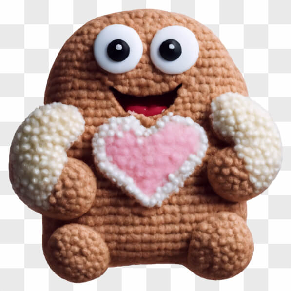 Download Adorable Plush Cookie Monster Holding Heart Cartoons Online ...