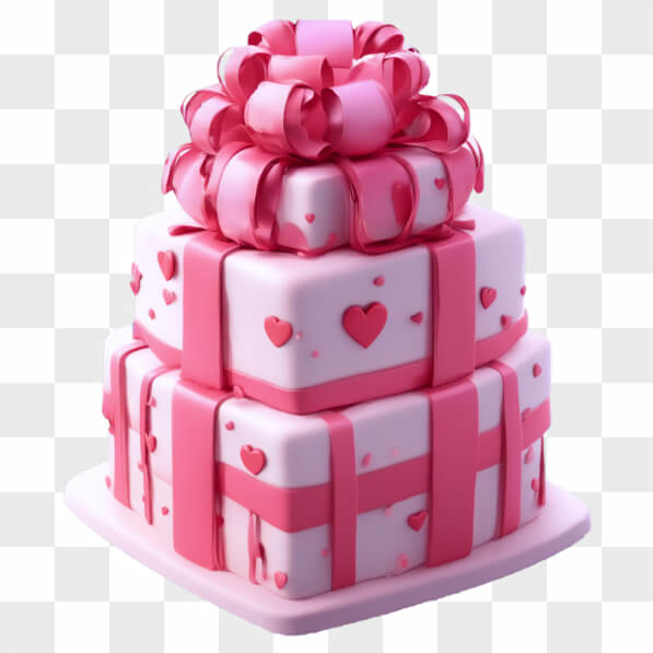 Download Decorative Cake Designed as Stacked Gift Boxes Cartoons Online ...