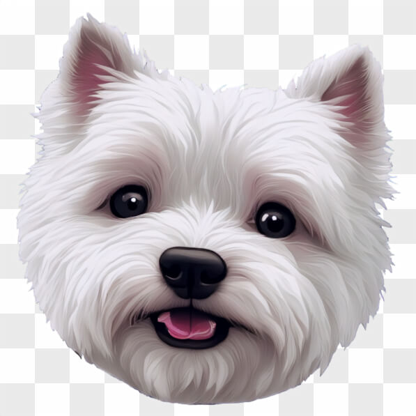Descarga Ilustración de un perro blanco lindo Cartoons En Línea ...