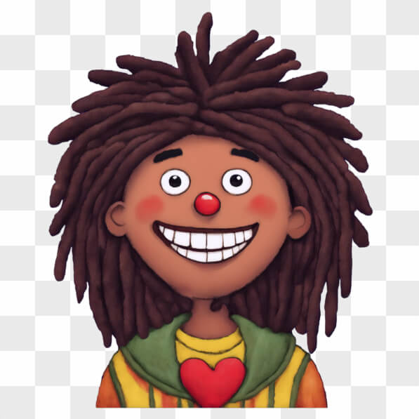 Download Cheerful Cartoon Character with Dreadlocks Cartoons Online ...