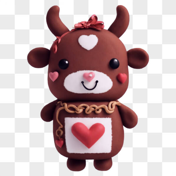 Download Whimsical Plush Cow Toy Cartoons Online - Creative Fabrica