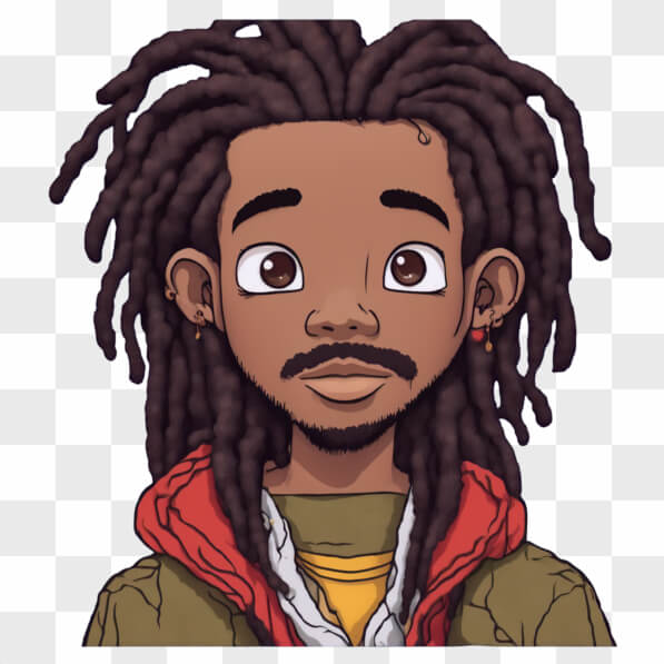 Download Stylized Character with Dreadlocks Cartoons Online - Creative ...