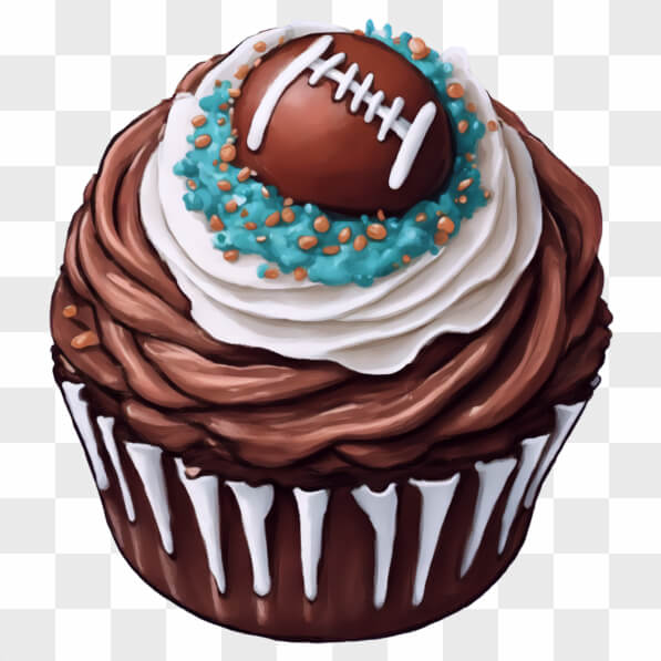 Descarga Cupcake decorativo de fútbol Cartoons En Línea - Creative Fabrica