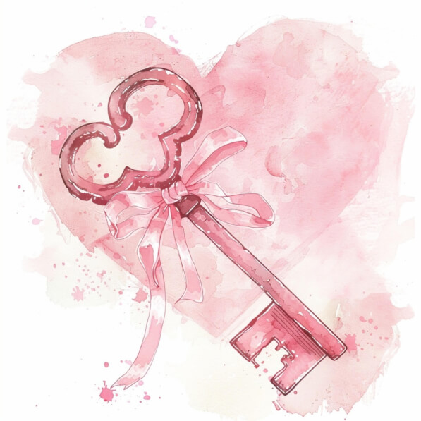 Download Whimsical Key with Heart Background Backgrounds Online ...