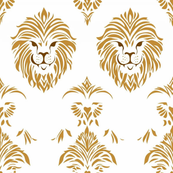 Download Decorative Pattern of Lion Faces Patterns Online - Creative ...