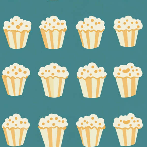Download Popcorn Pattern on Teal Background Patterns Online - Creative ...