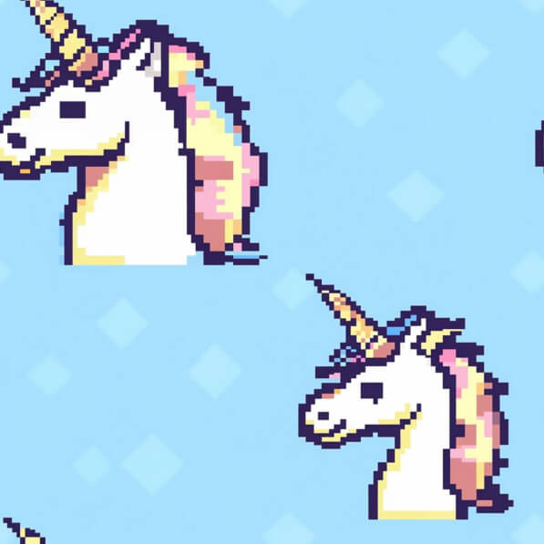 Download Colorful Unicorn Pixel Art Patterns Online - Creative Fabrica