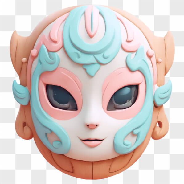 Download Kawaii Mask with Pastel Colors and Intricate Designs Kawaii ...