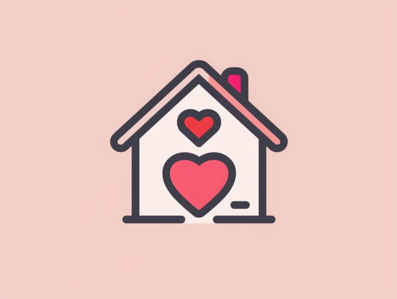 Descarga Ilustración de una Casa con Corazones Fondos En Línea ...