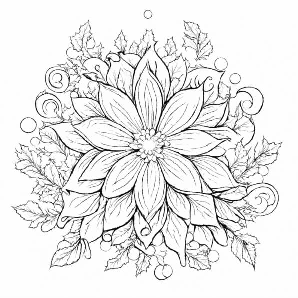 Download Intricate Flower Design Coloring pages Online - Creative Fabrica