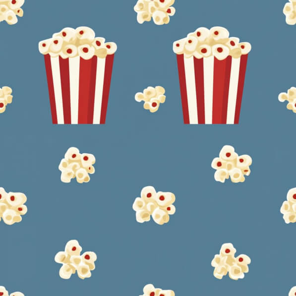 Download Popcorn Pattern on Blue Background Patterns Online - Creative ...
