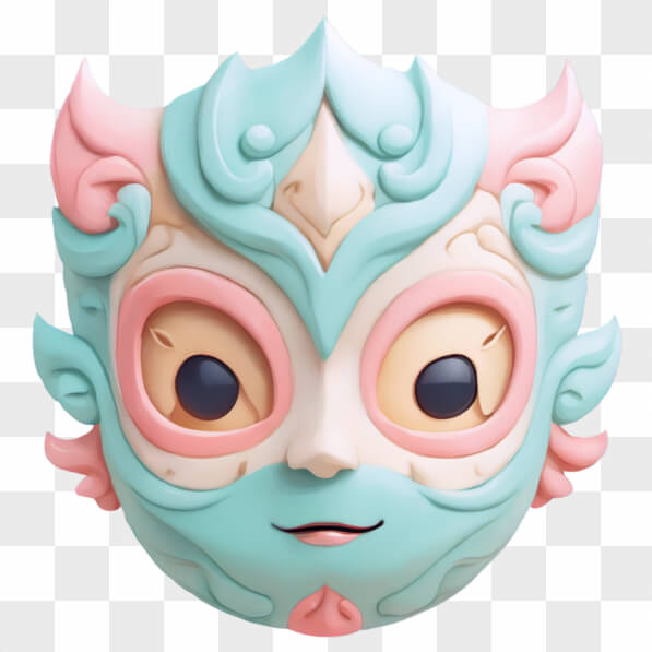 Download Kawaii Mask with Pastel Colors Kawaii Online - Creative Fabrica