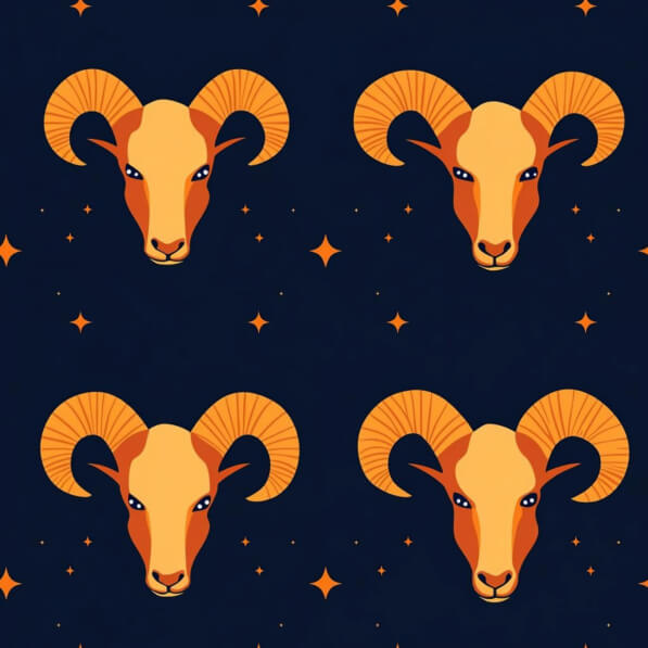 Download Stylized Ram Heads Pattern Patterns Online - Creative Fabrica