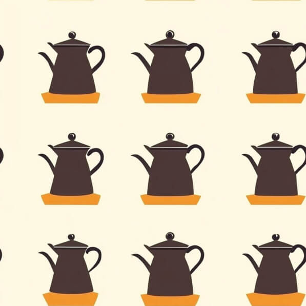 Baixe Padrão de Bule Estilizado Padrões - Creative Fabrica