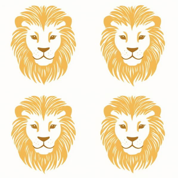 Download Pattern of Lion Faces Patterns Online - Creative Fabrica