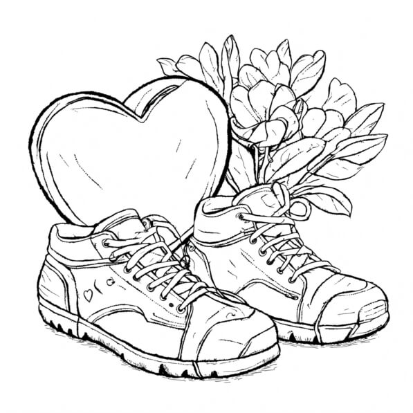 Free Shoe Coloring pages - Download Printable Shoe Coloring sheets ...