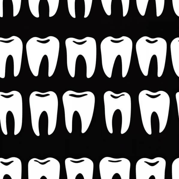 Download Stylized Tooth Pattern on Black Background Patterns Online ...
