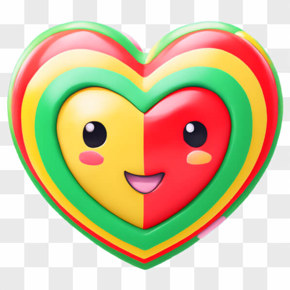 Download Kawaii Heart Character with Joyful Expression Kawaii Online ...