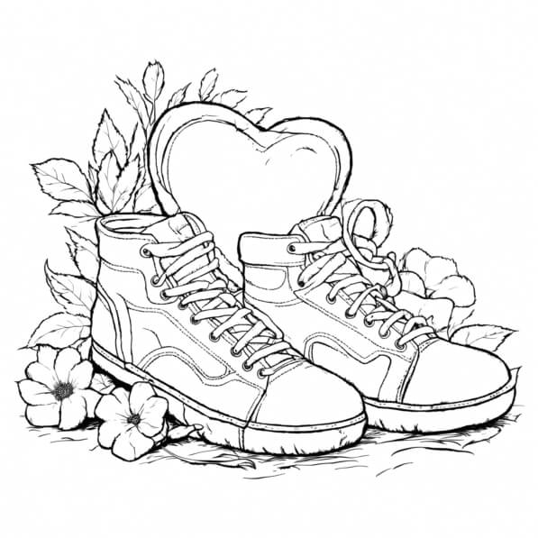 Free Shoe Coloring pages - Download Printable Shoe Coloring sheets ...