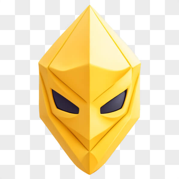 Download Kawaii Yellow Geometric Mask Kawaii Online - Creative Fabrica