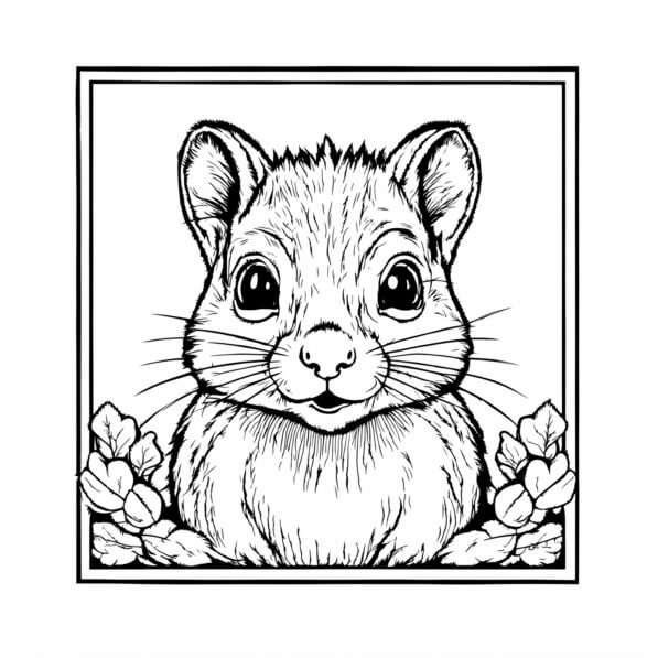 Download Cute Squirrel Illustration Coloring pages Online - Creative ...