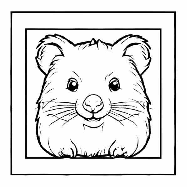 Niedliche Hamster Ausmalbild Malvorlagen online herunterladen ...